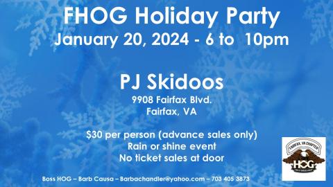 FHOG Holiday Party 6:00pm | Fairfax Chapter #5395 | Fairfax Virginia ...